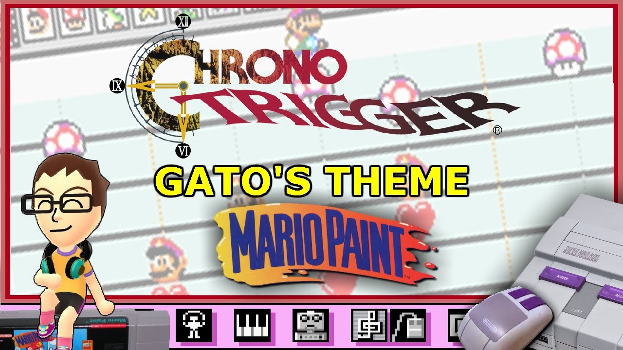 Gato's Theme from Chrono Trigger on Mario Paint - YouTube