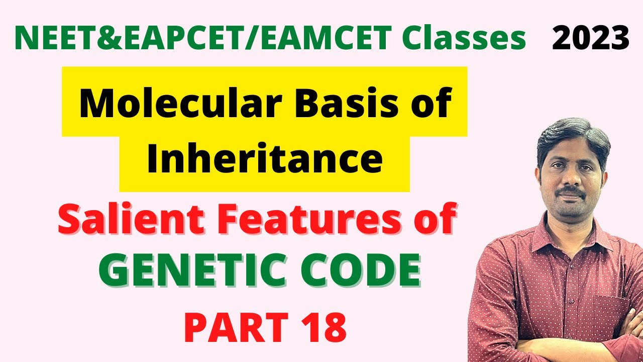 Salient Features of Genetic Code | Molecular Basis of Inheritance Line ...