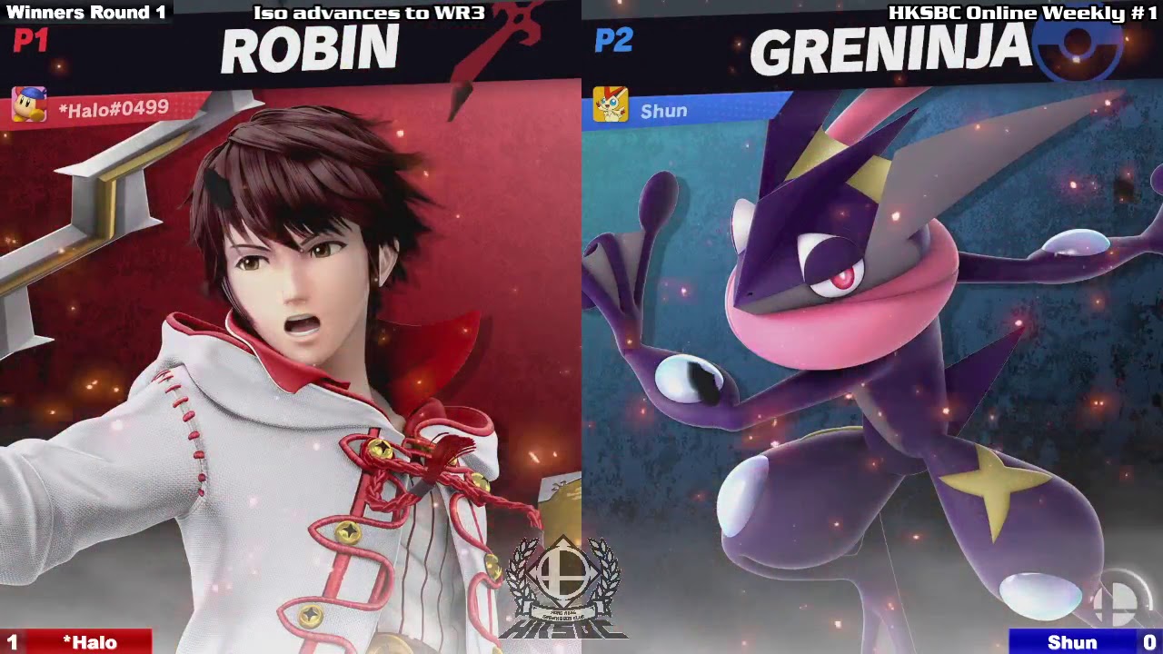 HKSBC Online Weekly #1 - WR1 *Halo (Robin) vs Shun (Greninja) - SSBU ...