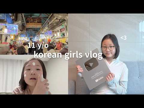 11살 한국 소녀의 겨울 방학 브이로그 🇰🇷 - 남대문 쇼핑, 스킨케어, 메이크업, 요리