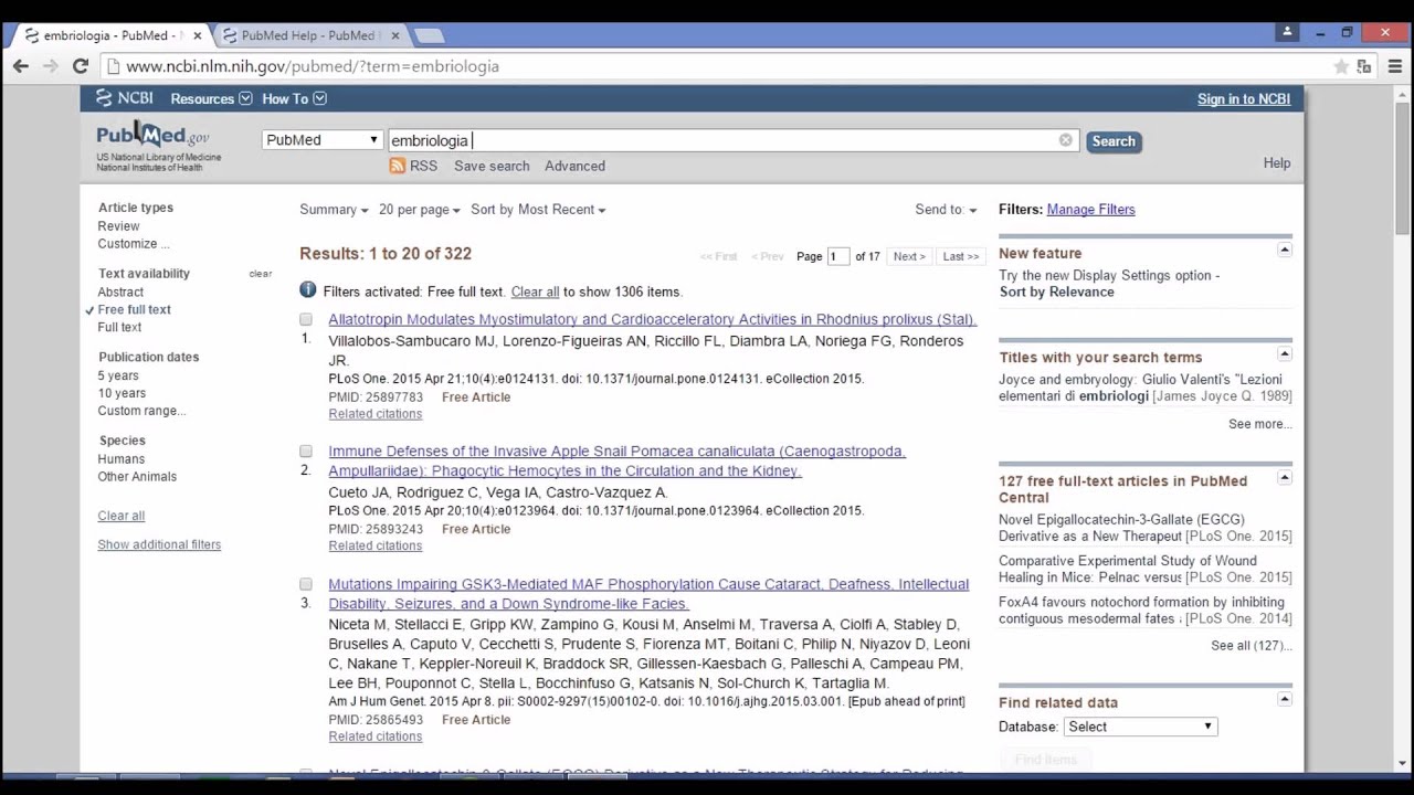 Tutorial Base de Dados PUBMED - YouTube
