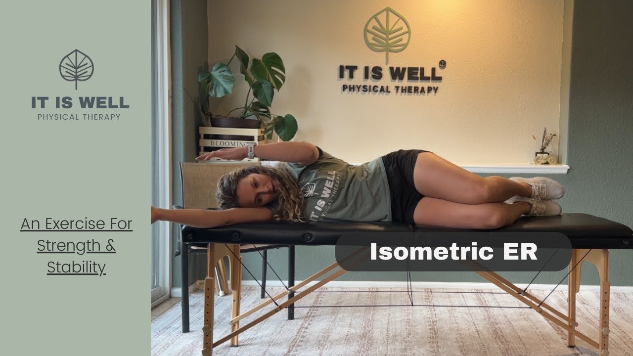 Isometric External Rotation - Side lying - YouTube