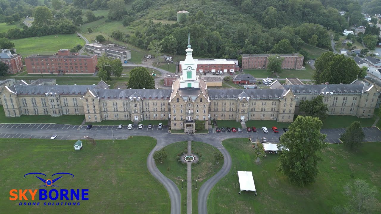 Trans Allegheny Lunatic Asylum Aerial Tour - YouTube