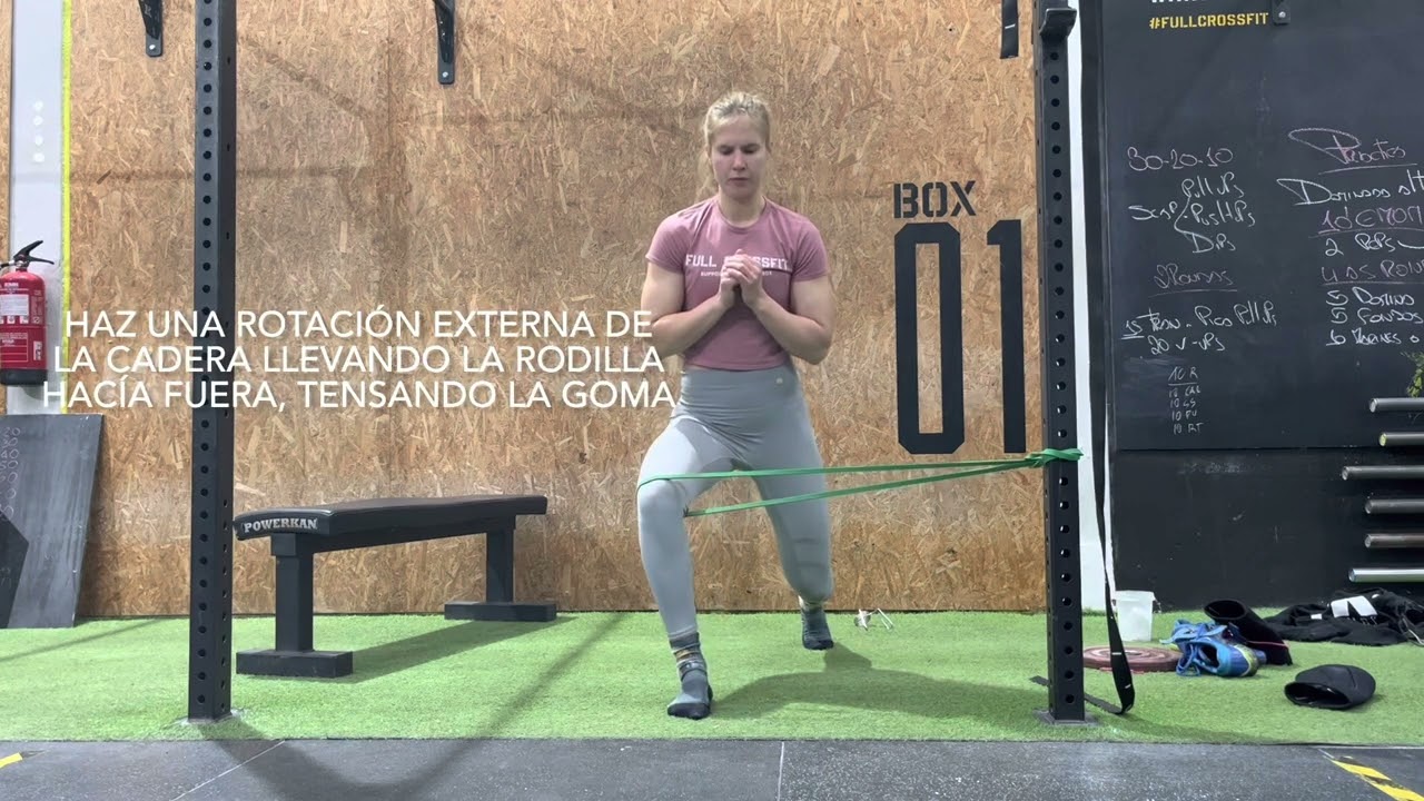 Hip outward rotation from lunge position - YouTube