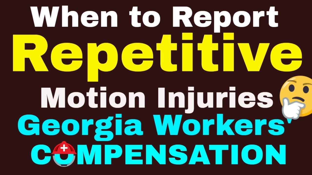 When to Report Your Repetitive Motion Work Injury like Carpal Tunnel ...