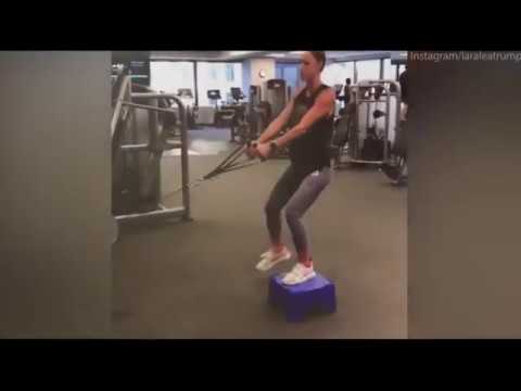 Lara Trump shows off her workout technique before taking son to soccer ...