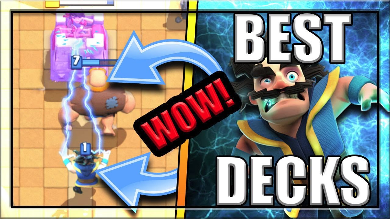 Top 3 Best Electro Wizard Decks In Clash Royale Arena 8-11 Legendary ...
