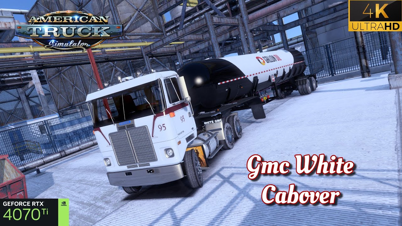 American truck Simulator🎁| 🎄Gmc White Cabover by Station95 v1.0 |🎄🎁#284 ...