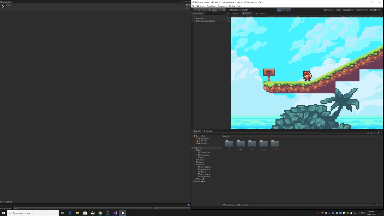 Untitled Fox Game - Platformer - YouTube