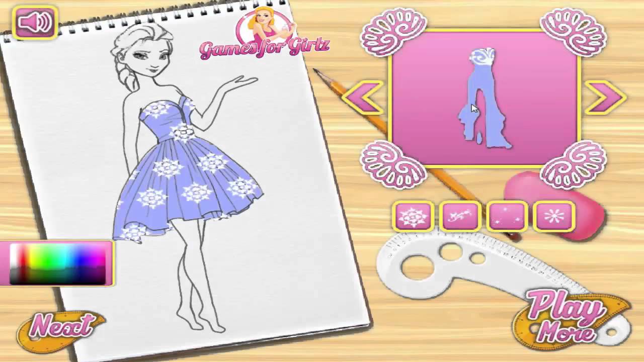 Elsa Tailor ♥ Elsa Dress Design Game ♥ Frozen Games for Kids ♥ - YouTube