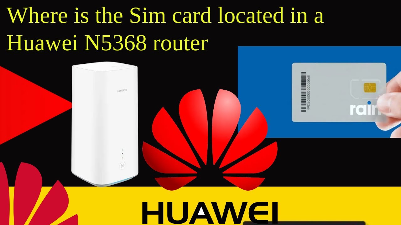 Huawei N5368 Router: How to Find and Insert SIM Card - Step-by-Step ...