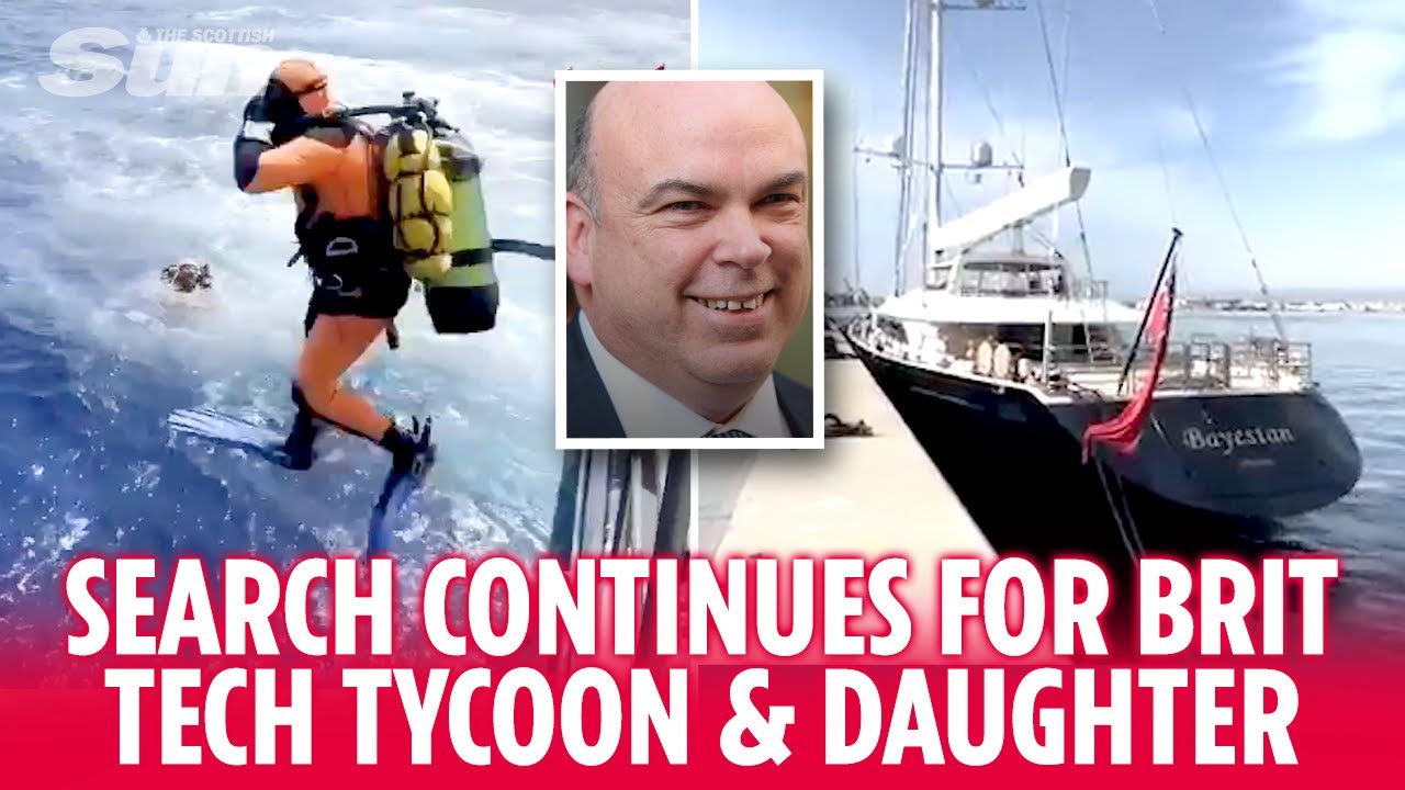 Search continues for British tech tycoon Mike Lynch after luxury yacht ...