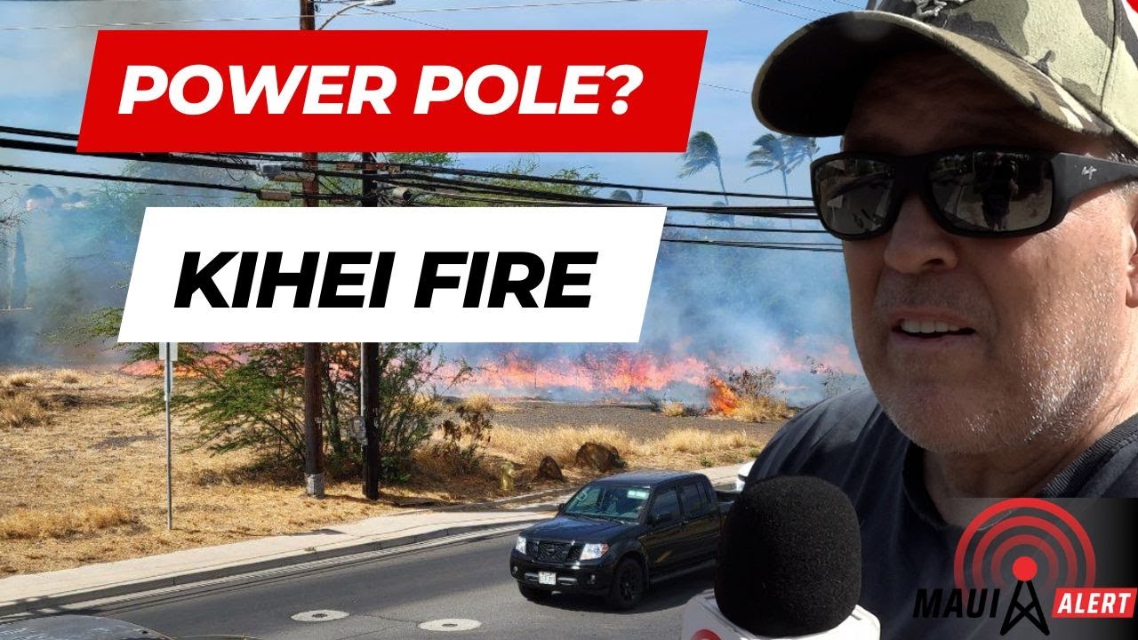 Kihei Brush Fire After Transformer "Blows" - YouTube