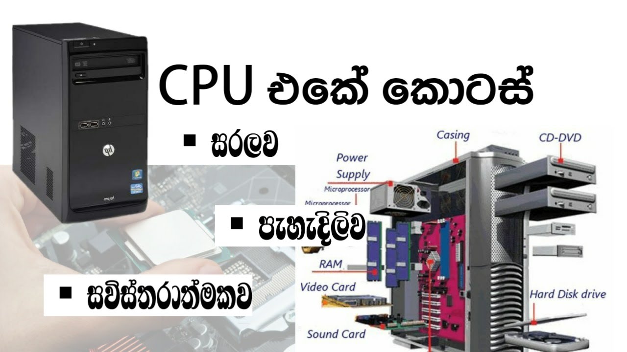 SYSTEM UNIT එකේ කොටස් ගැන තේරෙන විදියට සරලව - YouTube