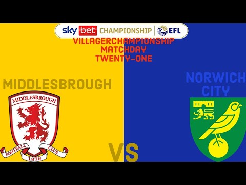 VillagerChampionshipLeagueTV: Middlesbrough VS Norwich City (Matchday ...