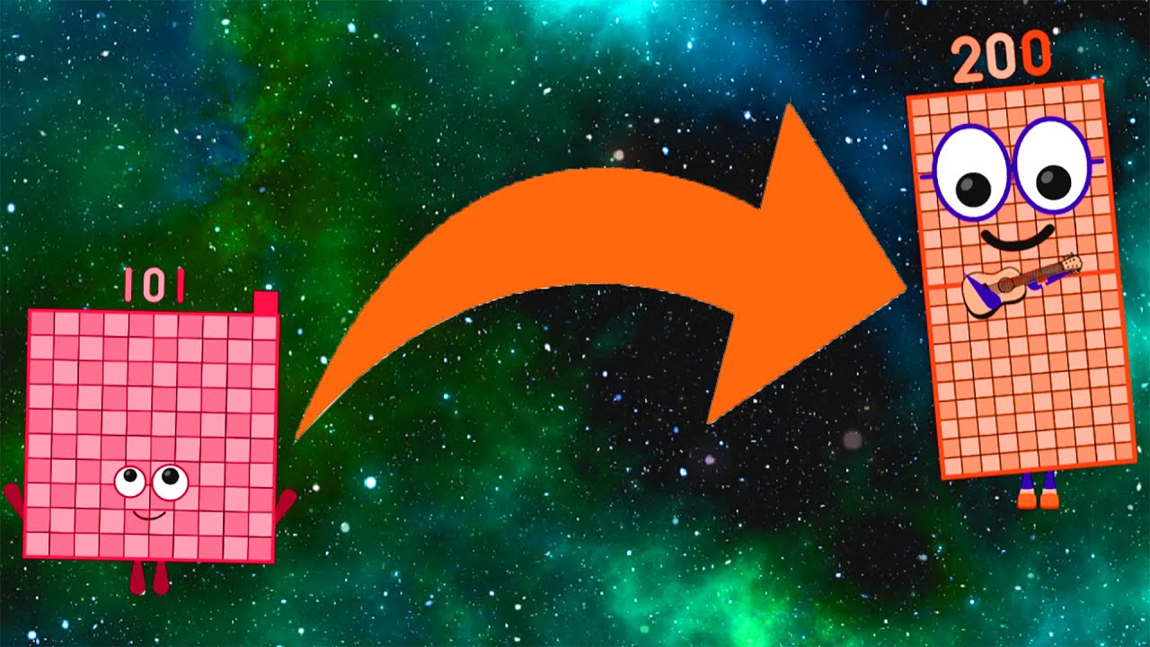 Numberblocks Band 101 to 200 but Style 2023 - YouTube