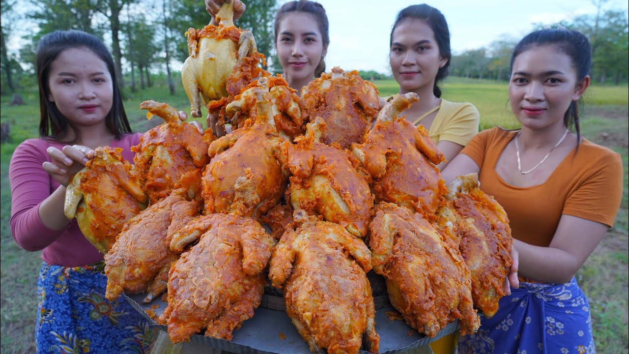 Wow amazing cooking chicken crispy recipe with my family - Amazing ...