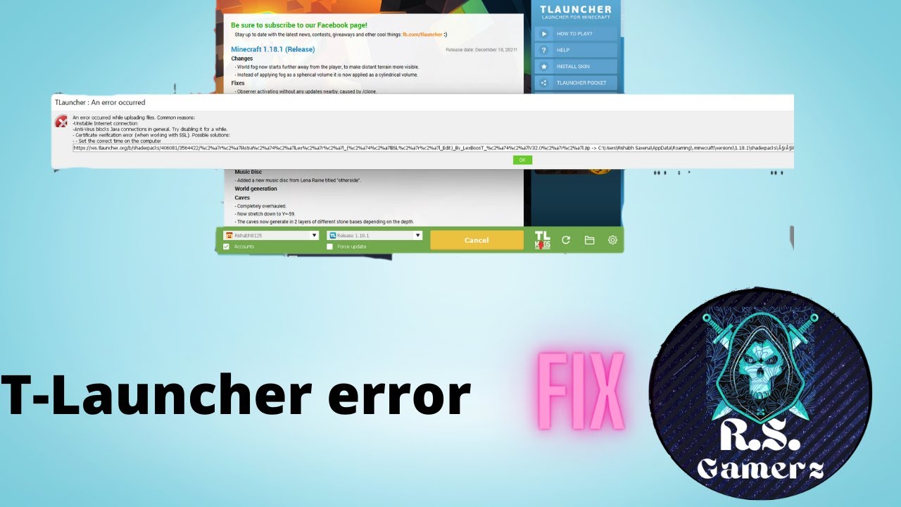 T launcher "an error accured while opening the file" FIX. - YouTube