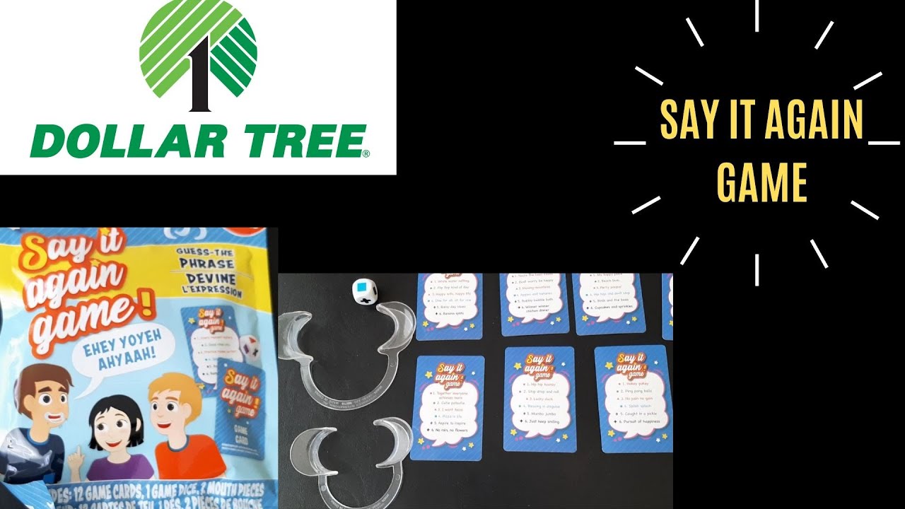SAY IT AGAIN GAME- DOLLAR TREE - YouTube