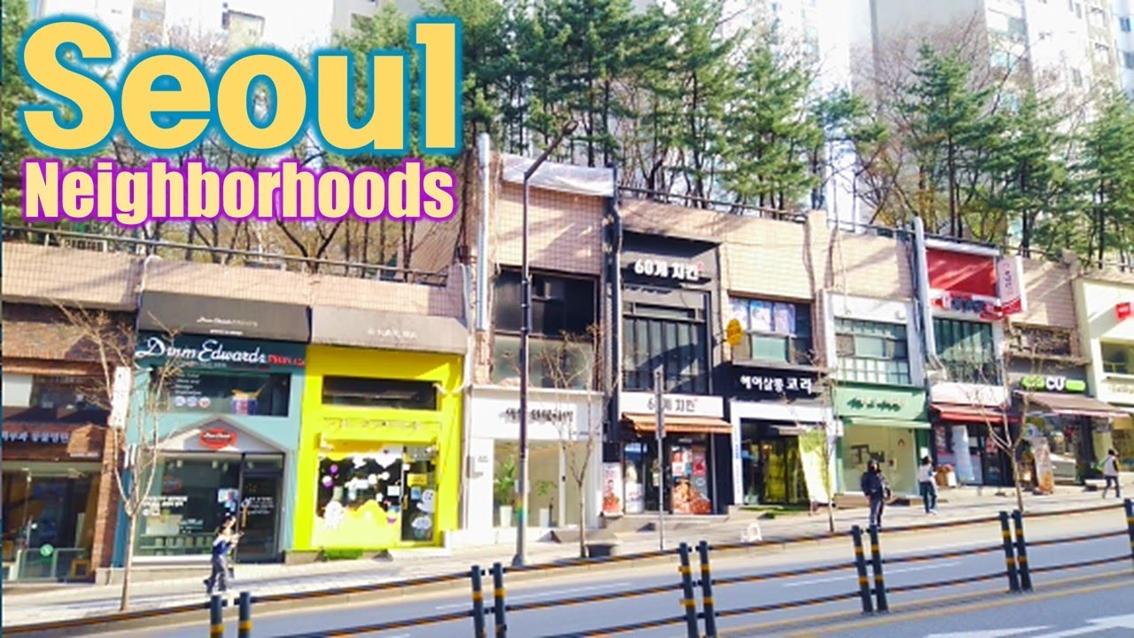 Seoul, Korea - Walking Tour of Neighborhood - 4K - Haengdang 2-dong ...