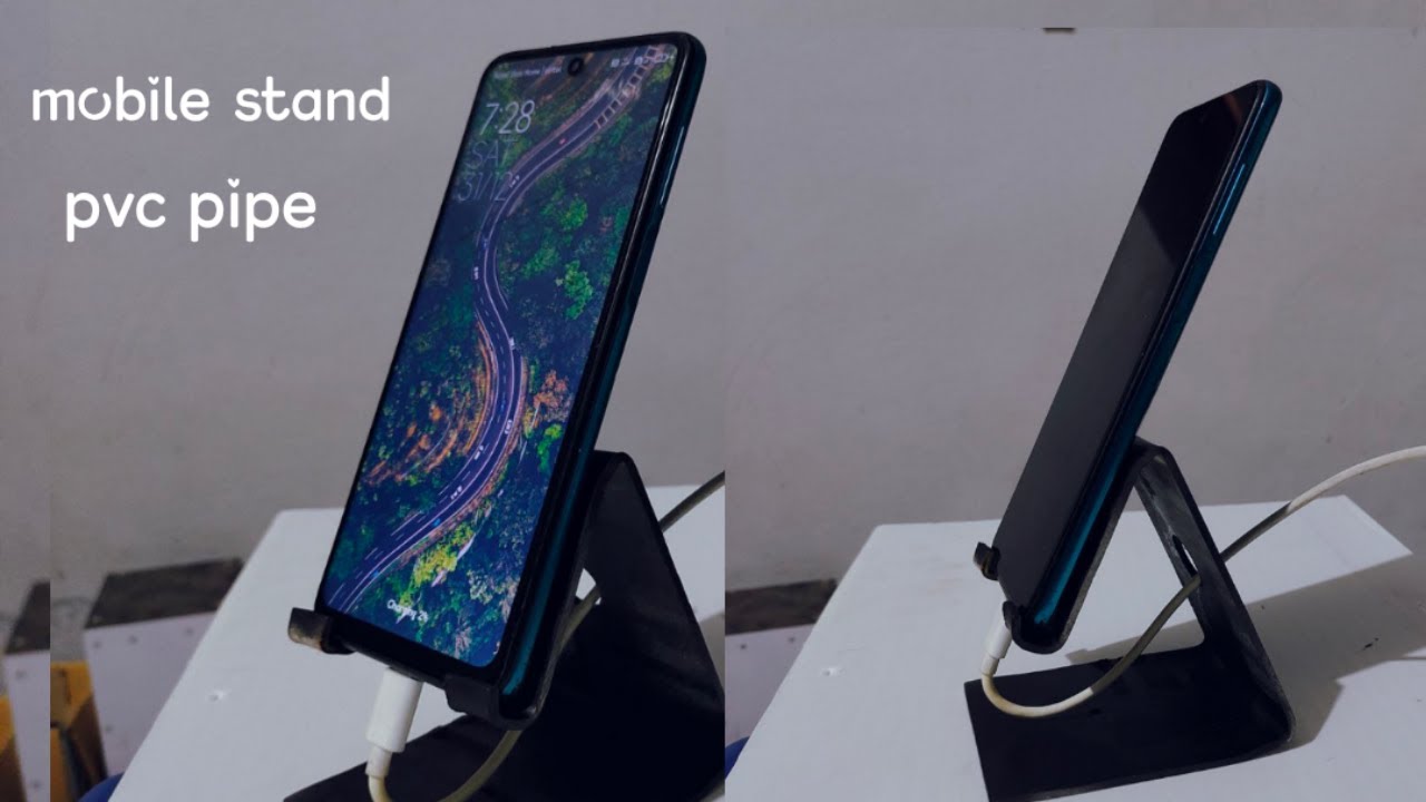 PVC mobile stand how to make mobile stand at home - YouTube
