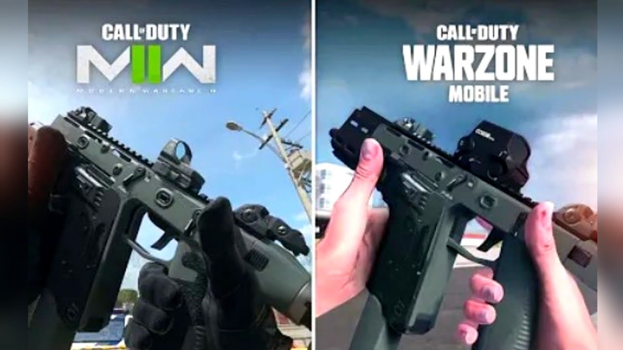 Warzone Mobile vs Modern Warfare 2 High graphics weapon inspection (wzm ...