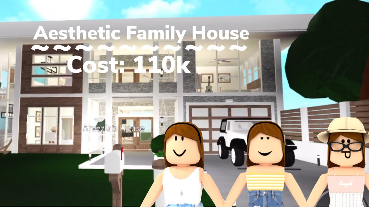 Aesthetic Family Home//110k//Bloxburg Builds - YouTube