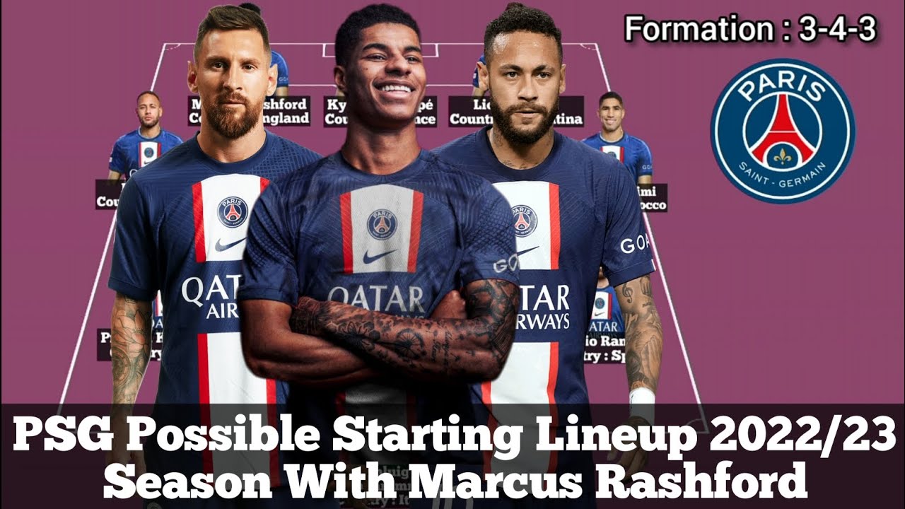 PSG Possible Starting Lineup 2022/23 Season With Marcus Rashford HD ...