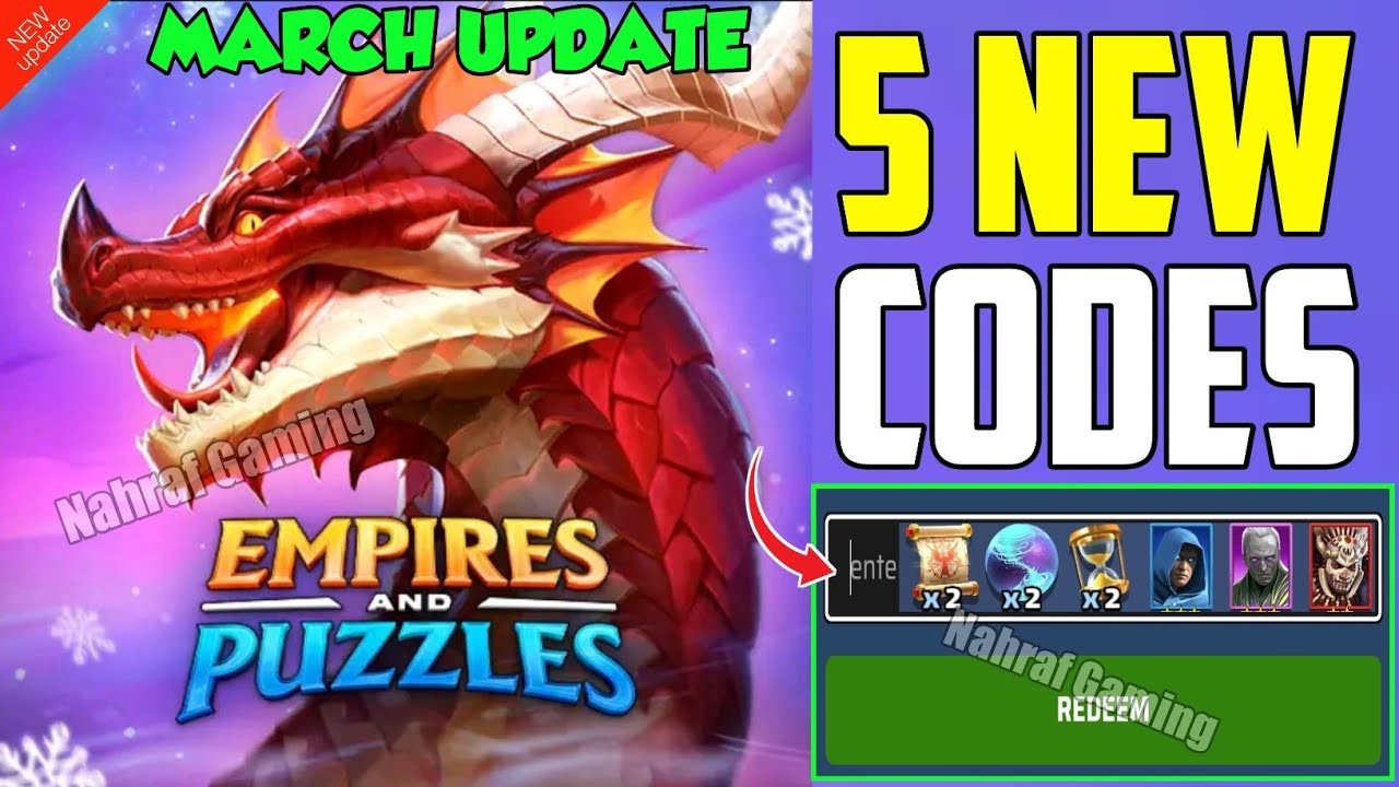 *New* Empires & Puzzles Gift Codes March 2025 | Empires & Puzzles Redeem Codes - How To Redeem ...