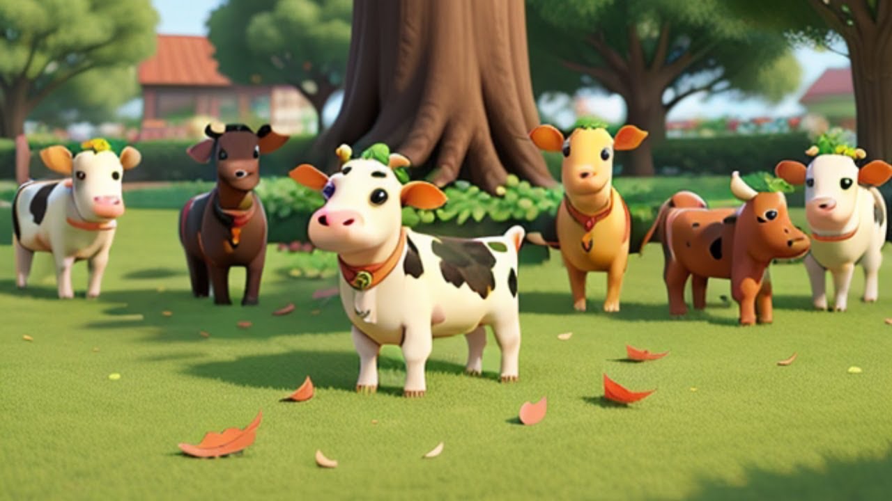 Caw Cartoon Story II Gaiya Meri Aati Hai | Hindi Rhymes collection for ...