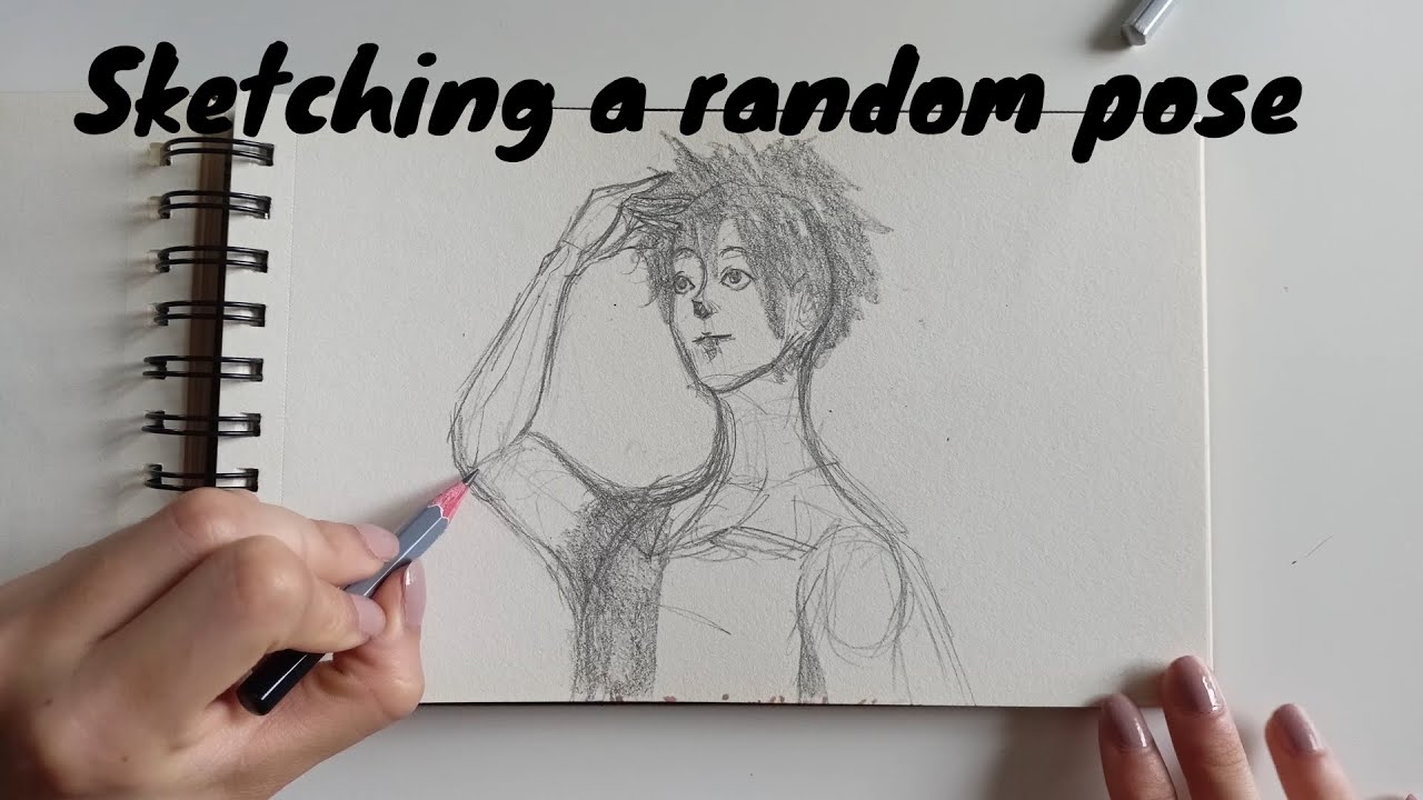 Sketching a random pose from imagination - YouTube