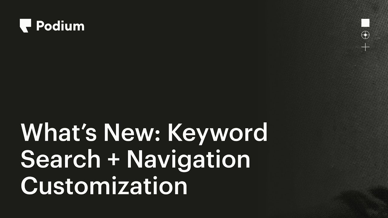 What’s New: Keyword Search + Navigation Customization - YouTube