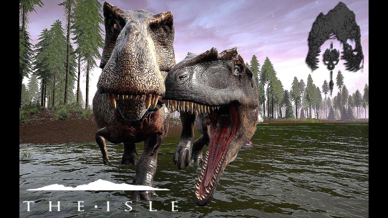 The Isle: T-REX vs GIGA PACK *INTENSE* BATTLE OF ALPHAS [Survival ...
