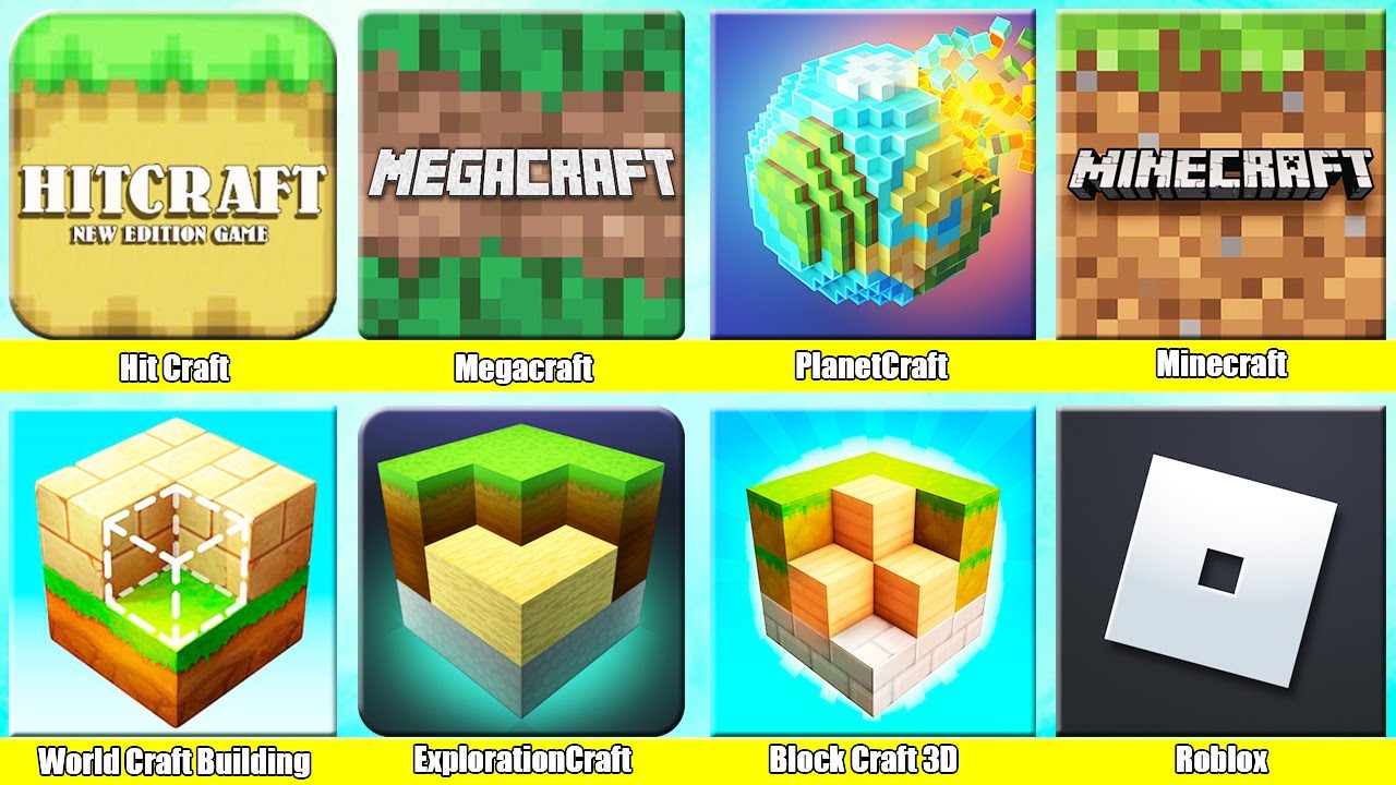 Minecraft,Block Craft 3D,PlanetCraft,Megacraft,Hit Craft ...