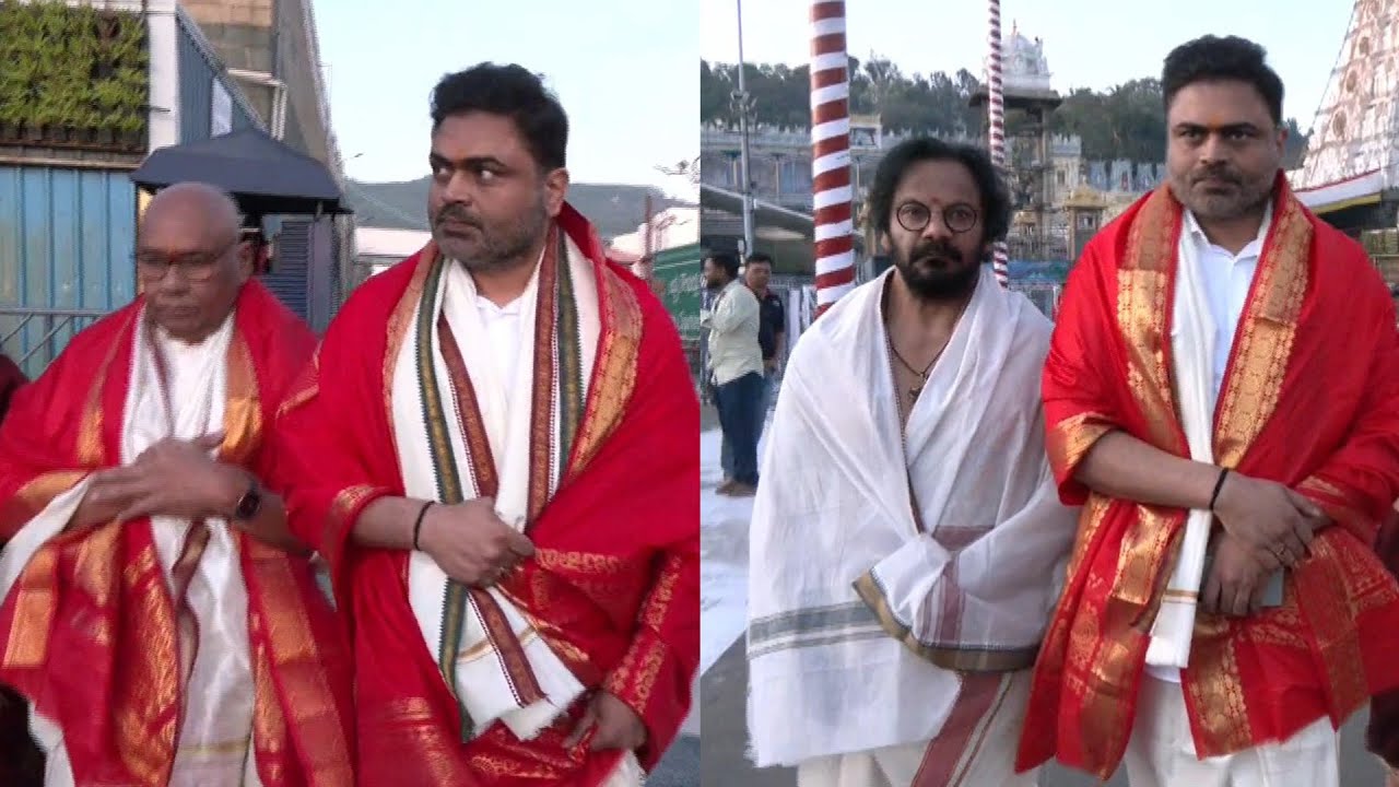Director Vamsi Paidapally Visuals at Tirumala Temple | Tollywood Celebs ...