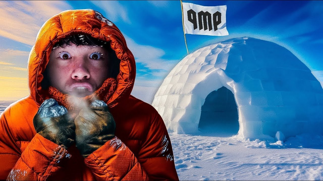Building an Igloo Without Experience (to spend the night...)🥶 - YouTube