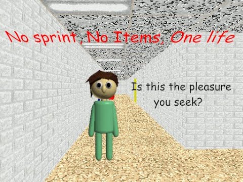 Baldi's Basics Plus But I'm Crippled (No sprint, No items, Intense mode ...