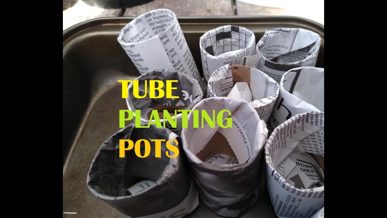 Make Tube Planting Pots - with Pro31 Speaks! - YouTube