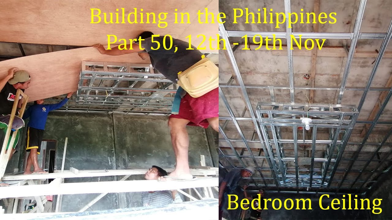 Building in the Philippines, Part 50, The start of the bedroom ceiling ...