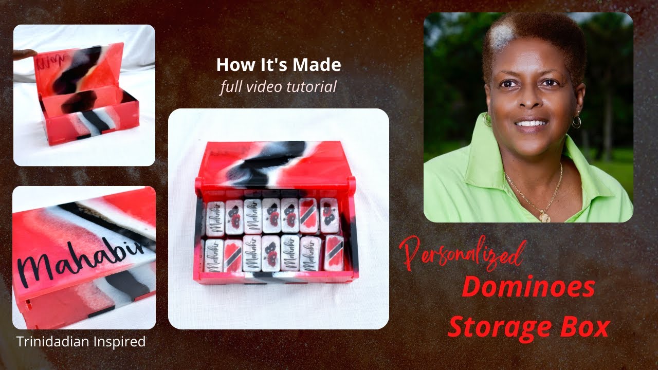 How to Make a Personalized DOMINOES STORAGE BOX: 4 steps (Full Video ...