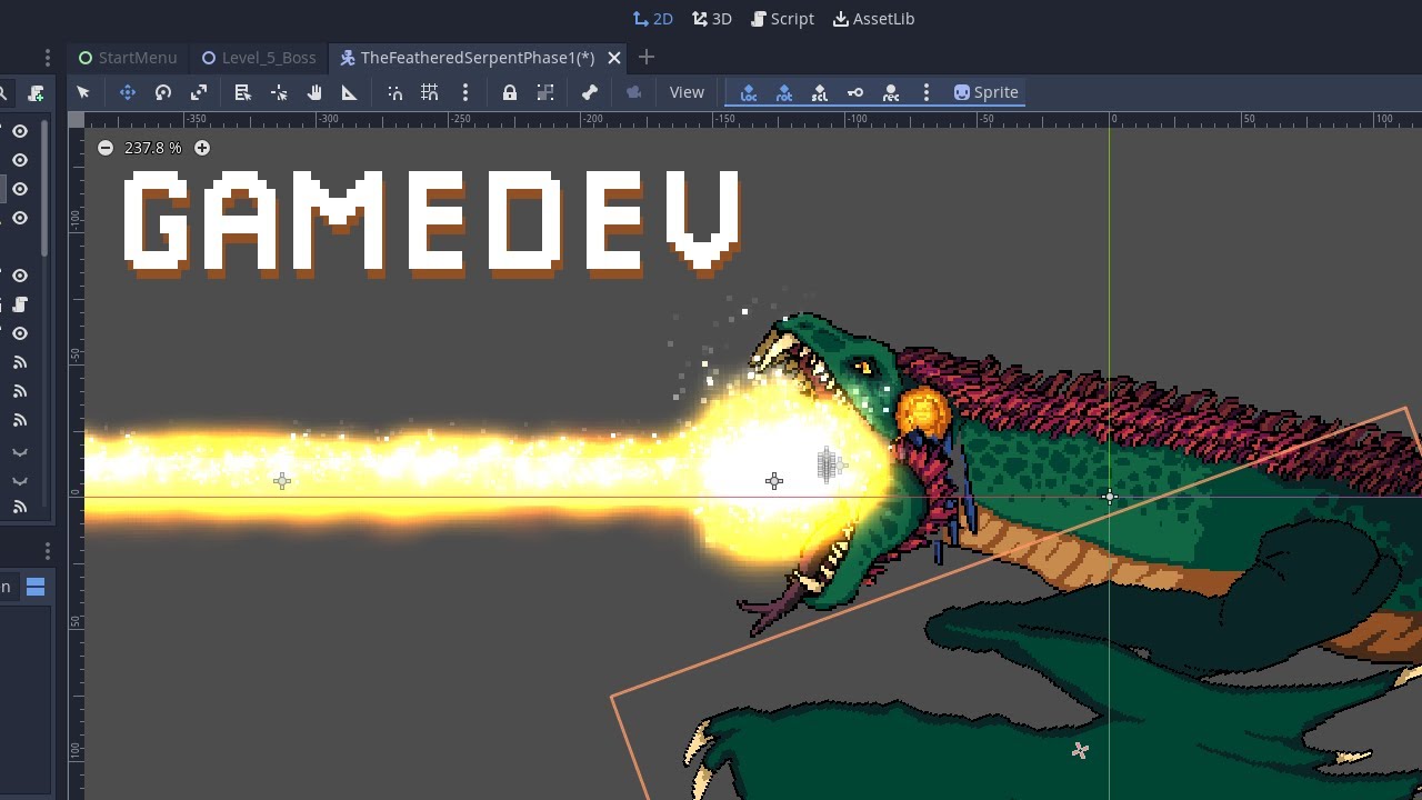 Final Boss Fight Design - The Feathered Serpent - Shooter Platformer ...