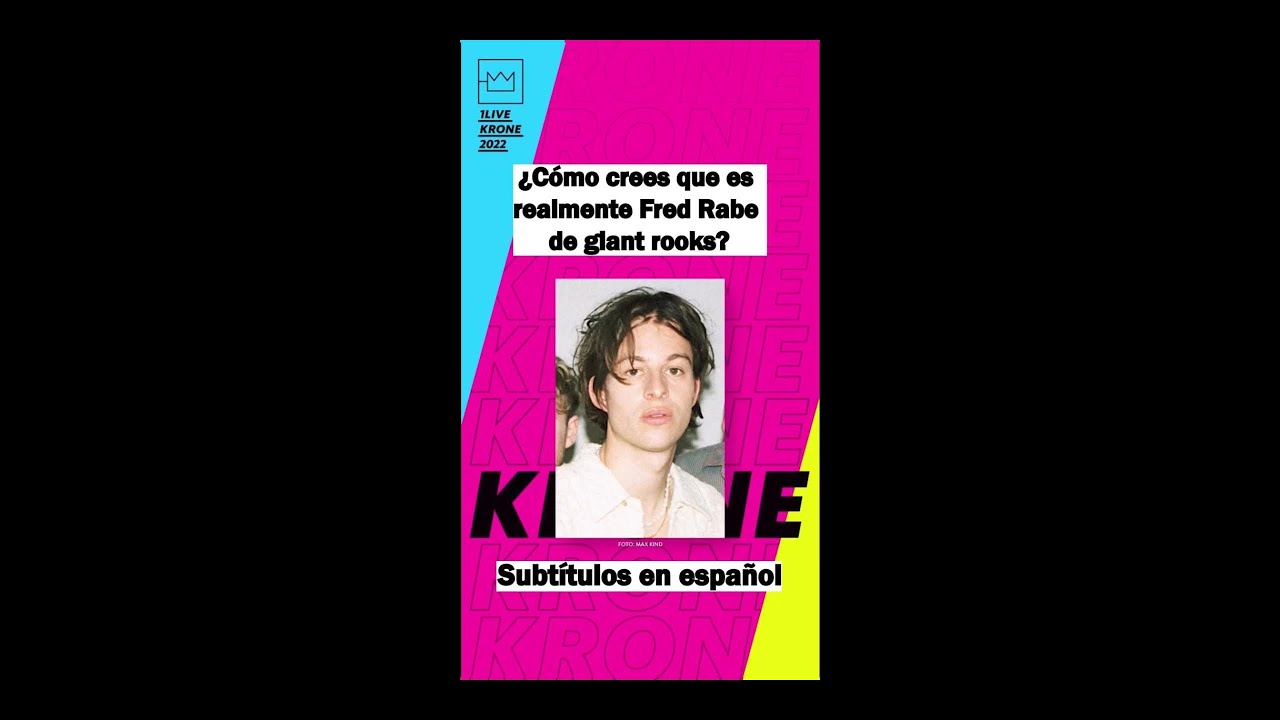 Fred Rabe de giant rooks 1LIVE Krone 2022 - subs en español - YouTube