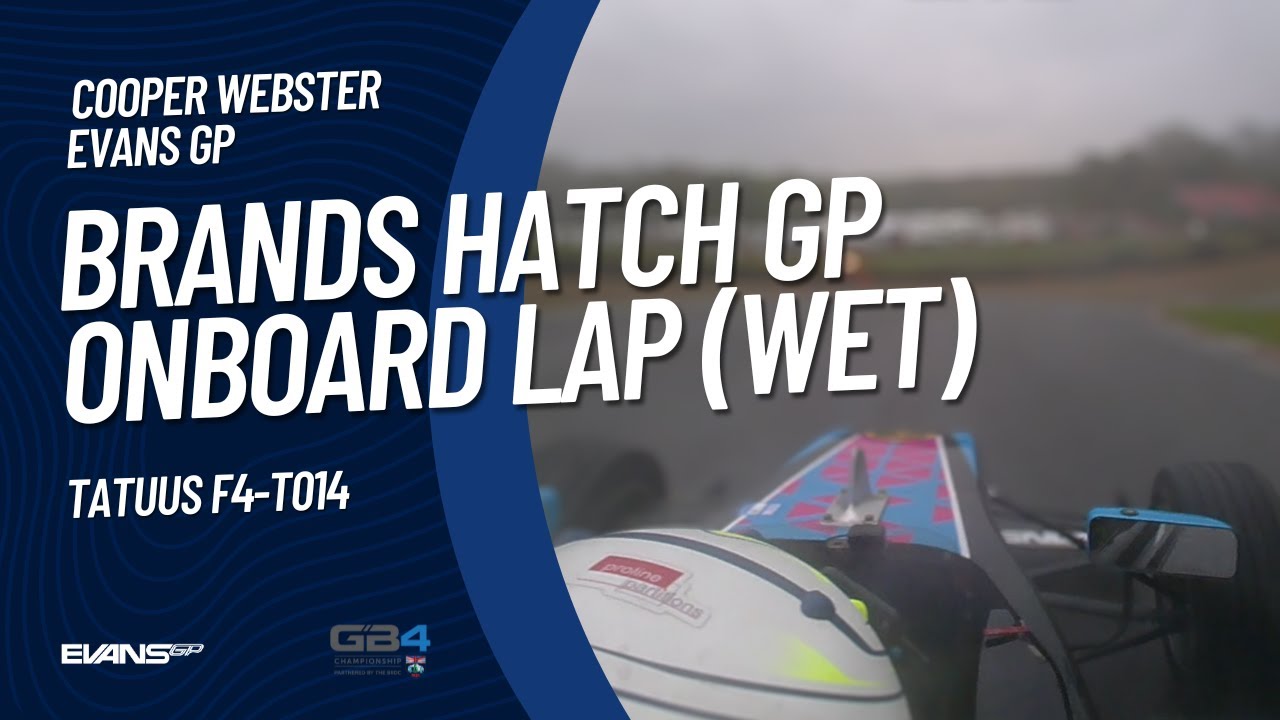 Brands Hatch GP - Onboard - Formula 4 - Cooper Webster - YouTube