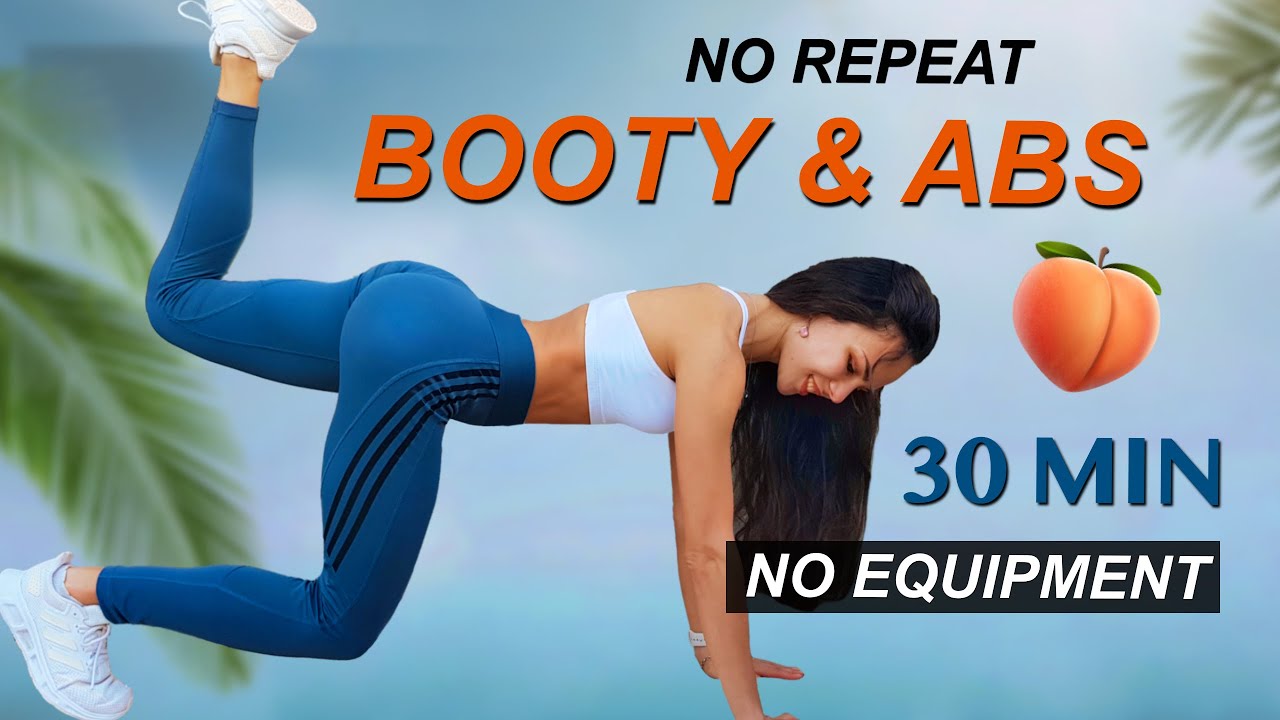 Day 13 30 Min Booty Abs 🍑 At Home Workout To Grow Glutes [no