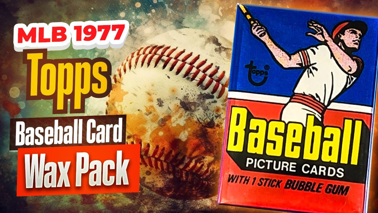 MLB 1977 Topps Baseball Card Wax Pack - YouTube