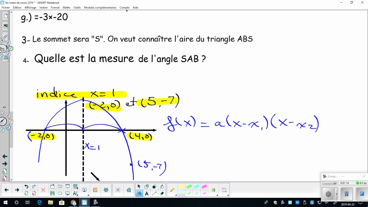 Fonction quadratique: forme factorisée - YouTube