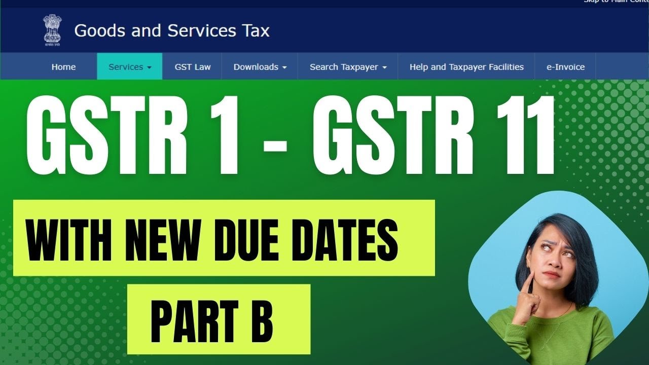 GST Returns | All Types to GST Returns | New Due Dates from 01 Oct 2023 ...