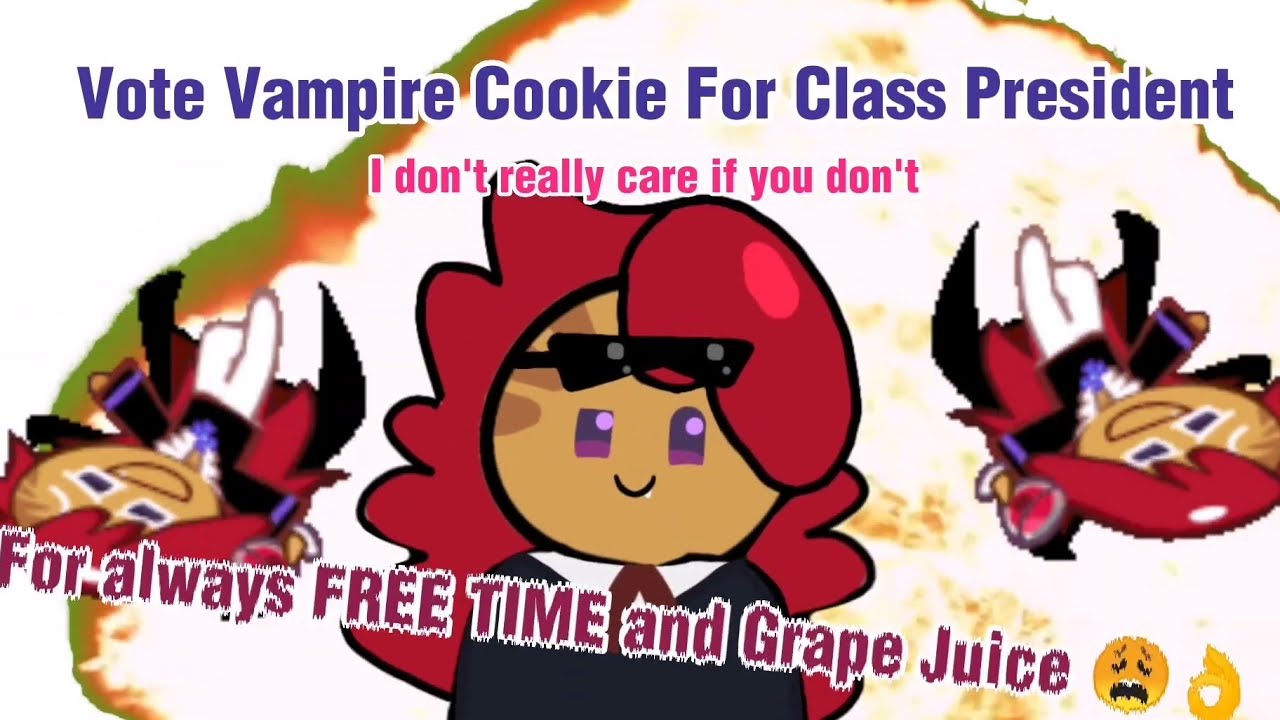 Vote for Vampire Cookie for Class President [Cookie Run School Au Skit ...