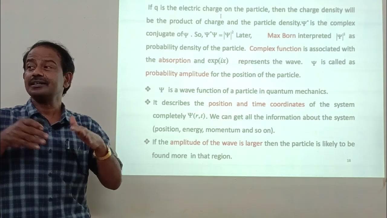 L.1.2 Physical interpretation of wave function- Expectation values-Probability current density ...