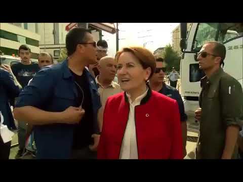 Meral Akşener'in yolunun çöp kamyonu ile kapatılması